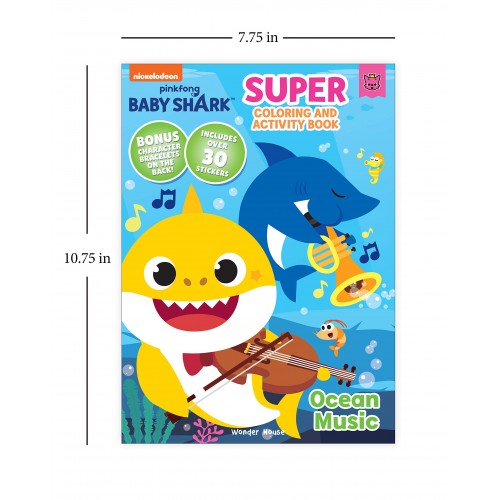 Pinkfong Baby Shark - Ocean Music: Super Coloring and Activity Book